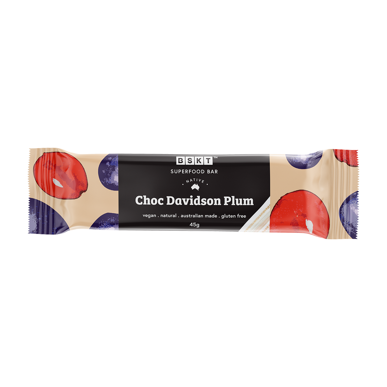 Choc Davidson Plum Superfood Bar 45g 12 Pack