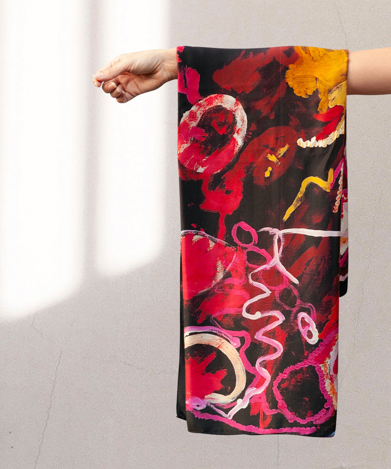 Papa Tjukurpa Scarf By Jimmy Donegan x One Of Twelve